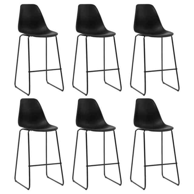 2/4/6x Bar Chairs Plastic Counter Bar Chair Dining Room Multi Colours ...