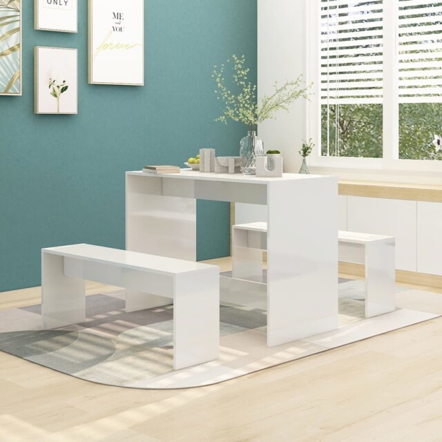 Dining Set 3 Piece Chipboard Kitchen Dining Table & Chair Multi by eBay ...