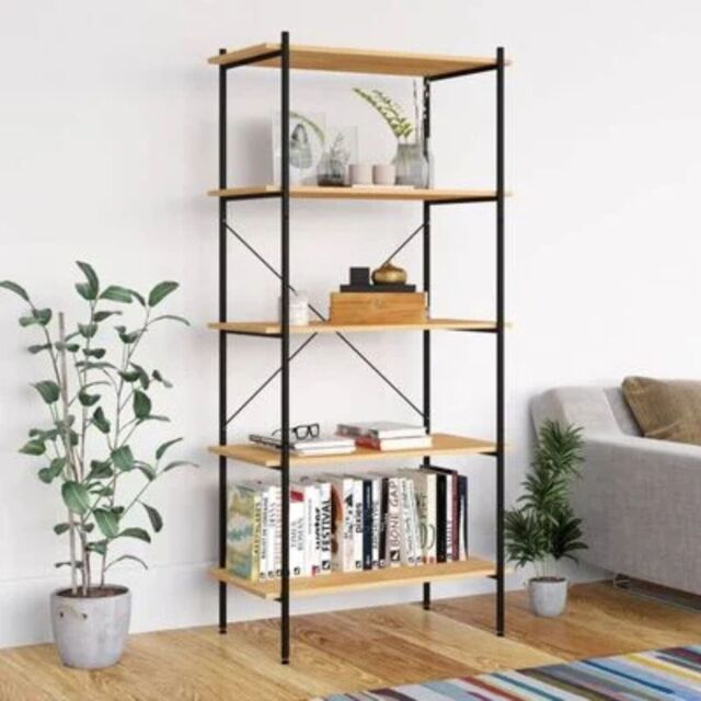 5 Tier Racking Heavy Duty Garage Shelving Storage Shelves Wooden Unit ...