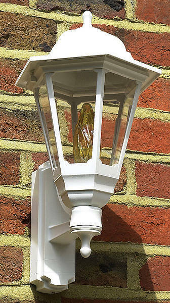 Asd Cl/wk100 Wall Lantern Coach Light Fitting - White (fin868) by eBay ...