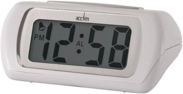 Acctim Auric Digital Alarm Clock Superbrite® Crescendo Alarm Large Lcd ...