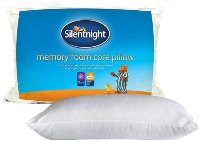 Silentnight Essential Memory Foam Core Pillow, Packaging May Vary by ...