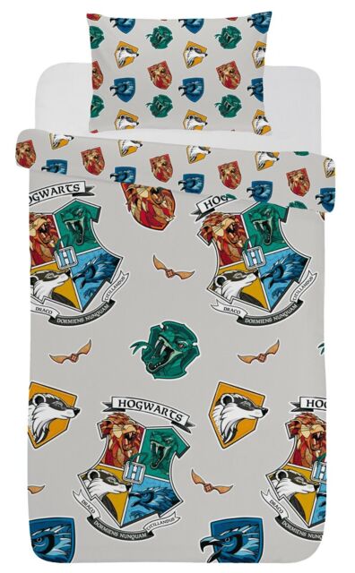 Harry Potter Single Duvet Cover Bedding Set House Crest Reversible by eBay | ufurnish.com