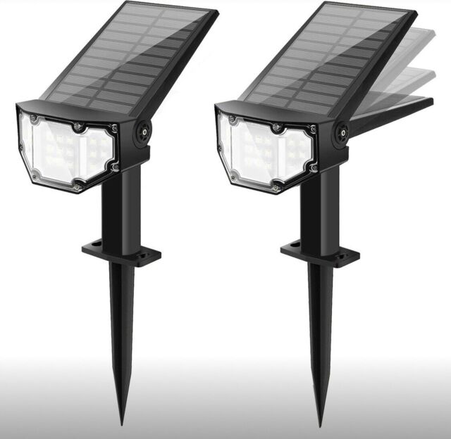 Solar Spotlights, 19 Led Solar Path Lights Solar Powered Lights by eBay ...