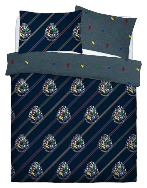 Harry Potter House Colours Panel Double Bed Duvet Quilt Cover Set by ...