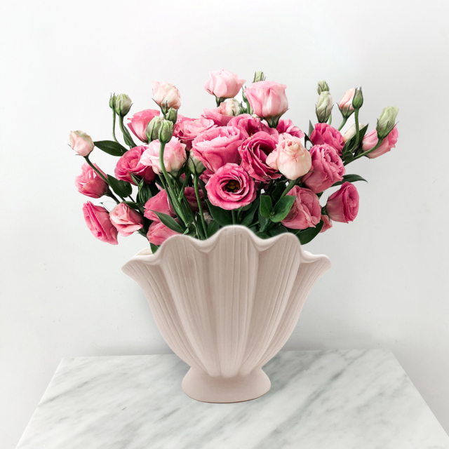 Jy Shell Ceramic Vase Dried Flowers Handmade Vases For Home Decoration ...