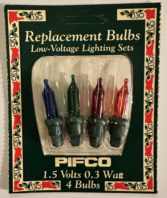 Pifco 7852 Vintage Push In Low Voltage Christmas Lamps 1.5v 0.3w - by ...
