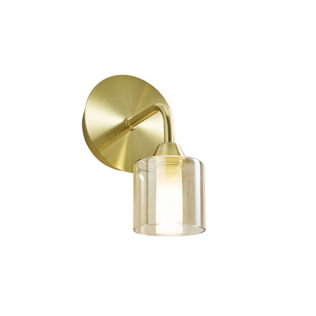 Forum Patras Wall Light Champagne/satin Brass G9 by eBay | ufurnish.com