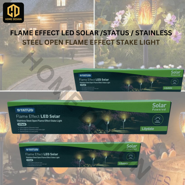 Flame Effect Led Solar /status / Stainless Steel Open Flame Effect by ...