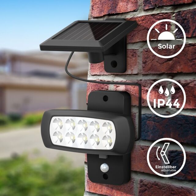 Solar Wall Light Led Motion Sensor 6500k Ip44 Outdoor Pir Auto Modes by ...