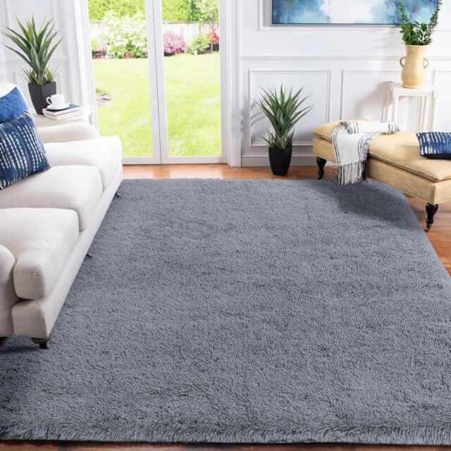 Xsivod Large Grey Rug Living Room, Super Soft Bedroom Rugs Area Rugs by ...