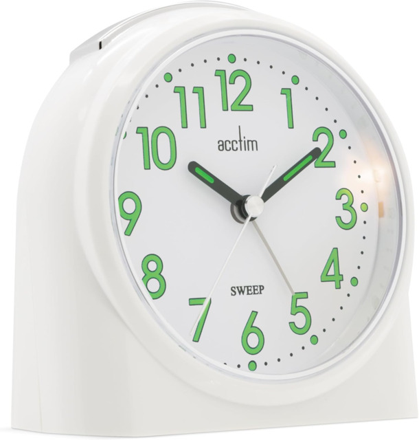 Bentima By Acctim 14702 Sweeper One Non-tick Alarm Clock, White by eBay ...