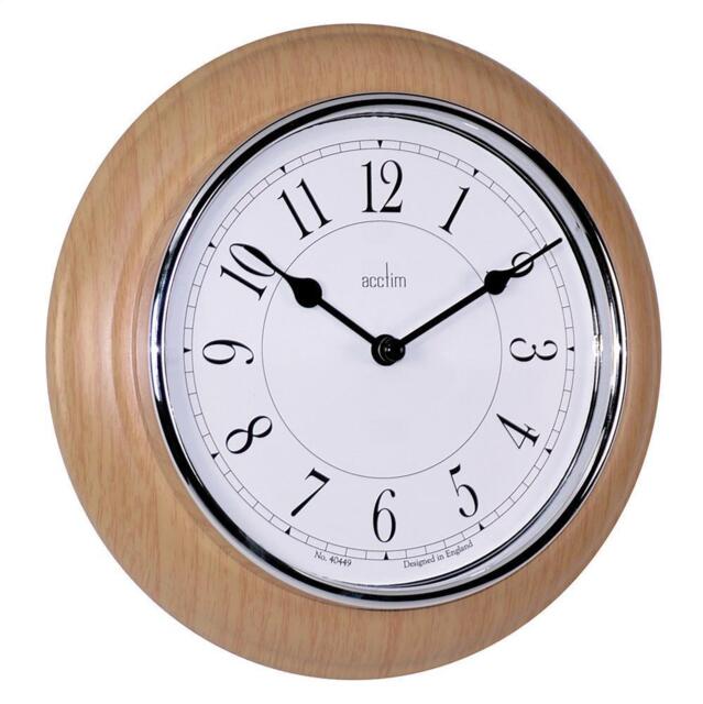 Acctim Newton Wall Clock, Quartz Movement, Light Wood 24581 by eBay ...