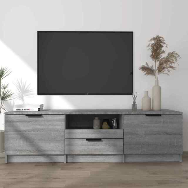 Tv Cabinet Engineered Wood Sideboard Media Unit With Drawer by eBay ...