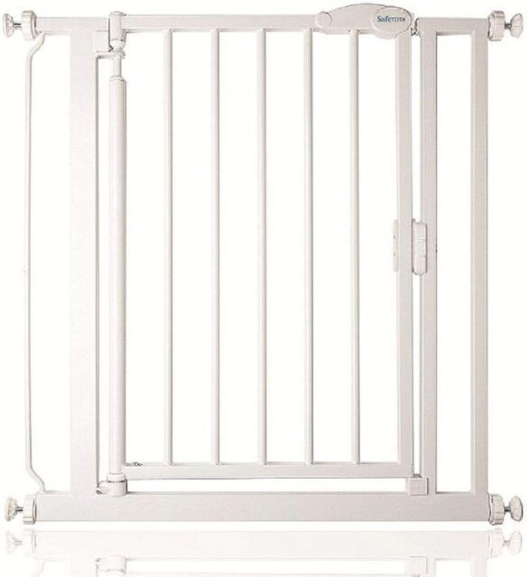 Safetots Pressure Fit Self Closing Stair Gate 68.5-75cm White Auto by ...