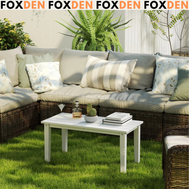 Slatted Coffee Table Hdpe Structure Long-lasting Durability by eBay ...