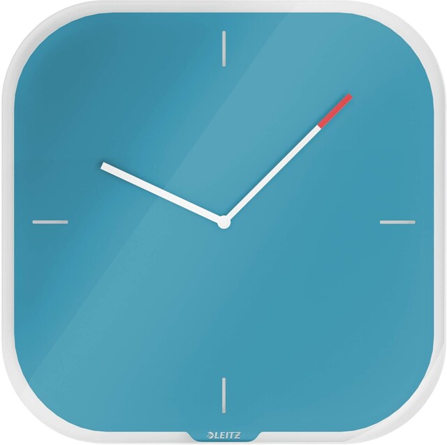 Leitz Cosy Silent Glass Wall Clock Calm Blue 90170061 by eBay ...