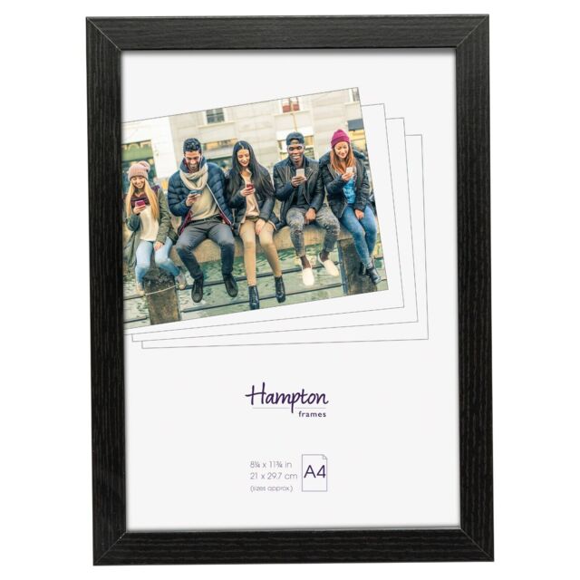 Kent Black A4 Frame With Plexi Glass A4 Certificate, Photo Display by ...