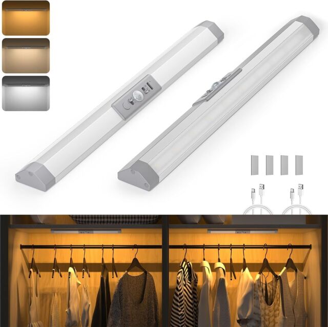 Wobane Motion Sensor Wardrobe Lighting Dimmable,3 Color,upgraded Eye by ...