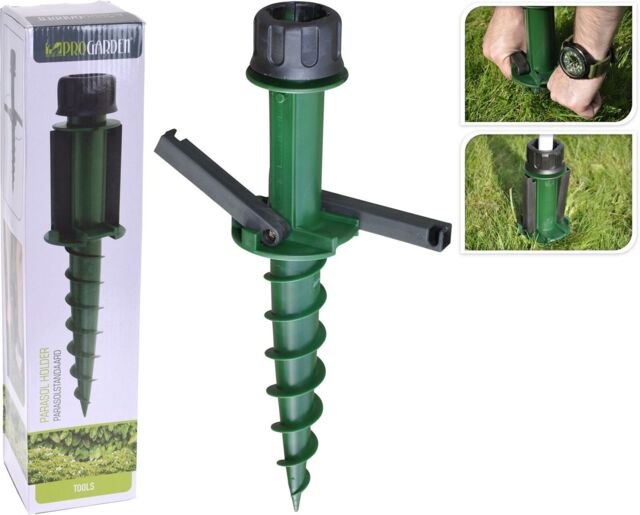 Heavy Duty Screw In Plastic Ground Spike Base Rotary Washing Line by ...