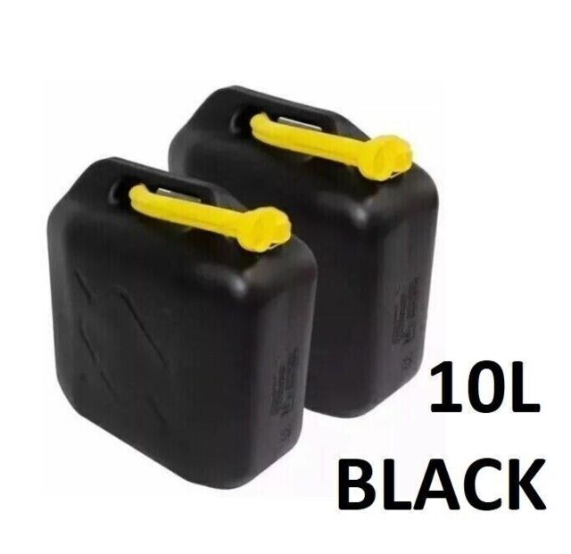Plastic 2 X10 Ltr Car Fuel Petrol Diesel Water Jerry Can Container by ...
