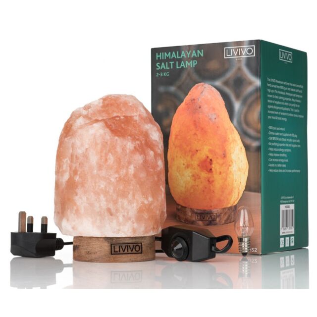 Himalayan Salt Lamp Crystal Pink Rock Salt Lamp Natural Healing 100% by ...