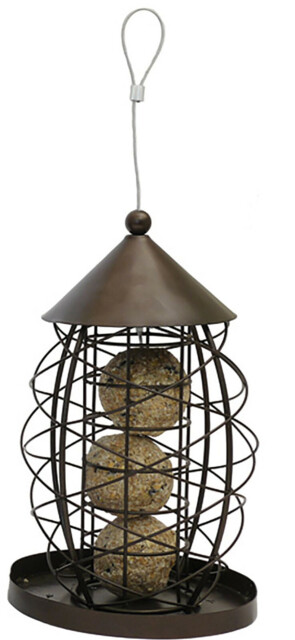 Rosewood Antique Victorian Style Garden Wild Bird Seed Nut Fat Feeder ...