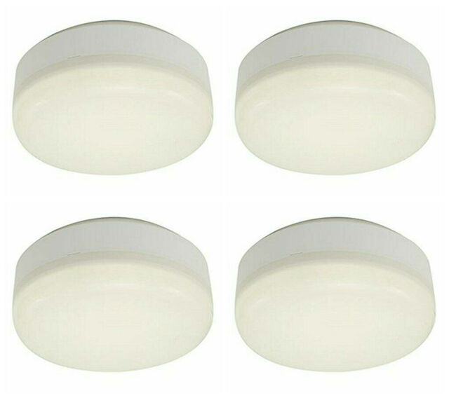 4 X Selectric Atom-m Mini Circular Led Bulkhead Light Fittings Ip44 ...