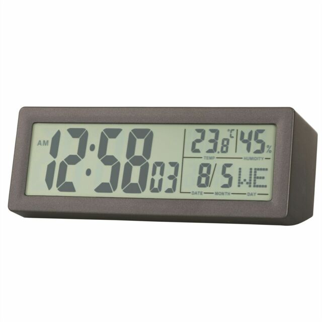 Acctim Karminski 16007 Digital Alarm Clock In Grey by eBay | ufurnish.com