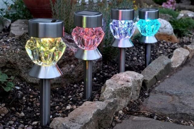 Garden Mile Outdoor Solar Color Changing Lights - Solar Powered Garden ...