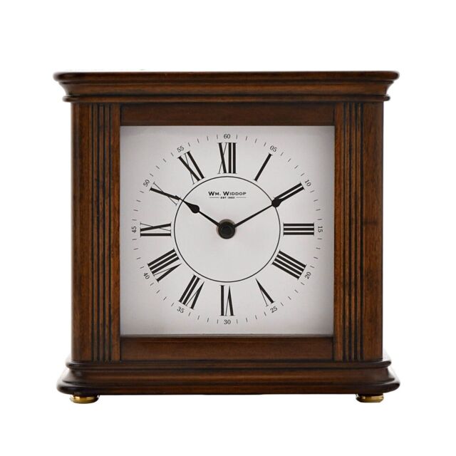 Widdop Square Wooden Westminster Chime Quartz Battery Mantel Clock by ...
