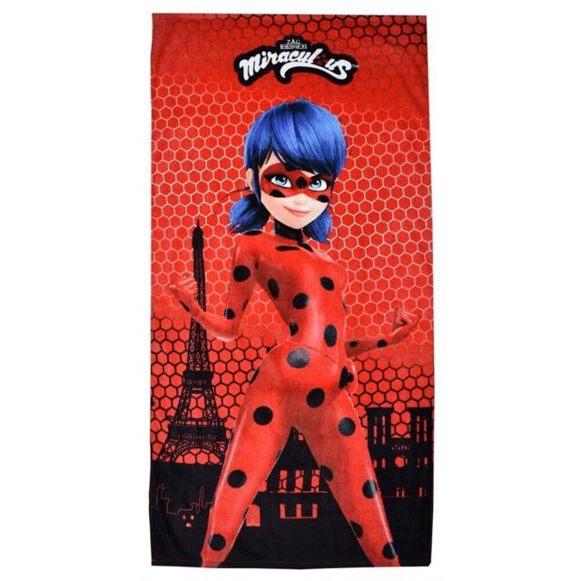 Miraculous Ladybug Bath Beach Towel 140 X 70 Cm 100% Cotton by eBay ...