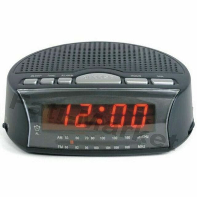 Lloytron Am/fm Radio Alarm Clock Led Display Bedside With Sleep Timer ...