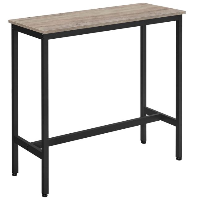 Vasagle Bar Table, Kitchen Table, Pub Dining High Table, Sturdy Steel ...