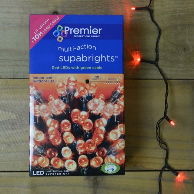 Premier Decorations 480 L.e.d. Multi-action Supabrights - Red by eBay ...