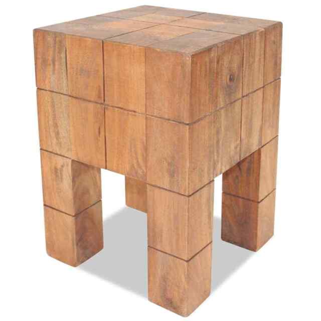 Stool Solid Reclaimed Wood Vidaxl by eBay | ufurnish.com