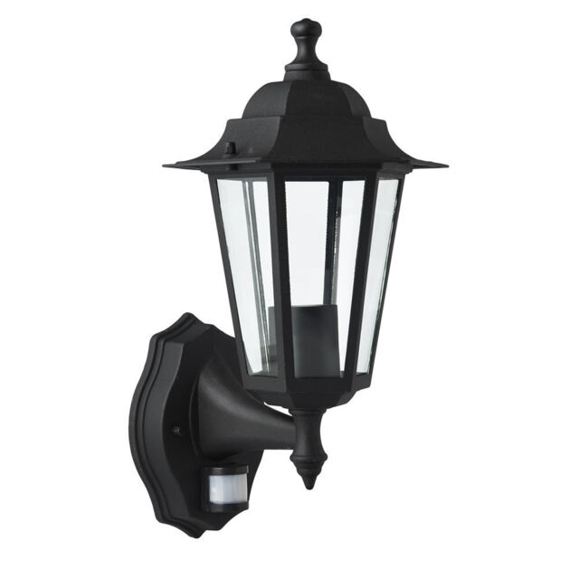 Powermaster 6 Sided Garden Security Wall Lantern- With Pir Motion by ...