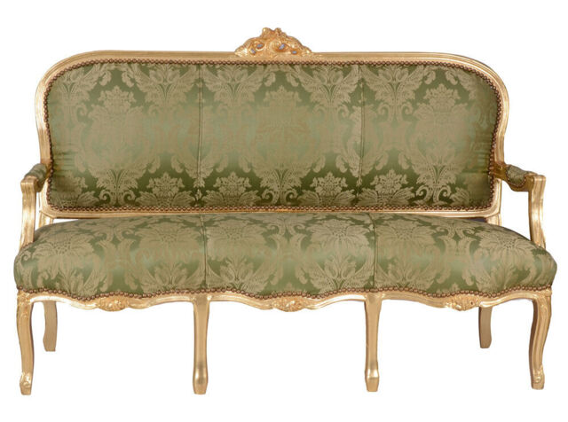 Xxl Couch Sofa Canopy Rococo Salon Chaise Baroque Green by eBay ...