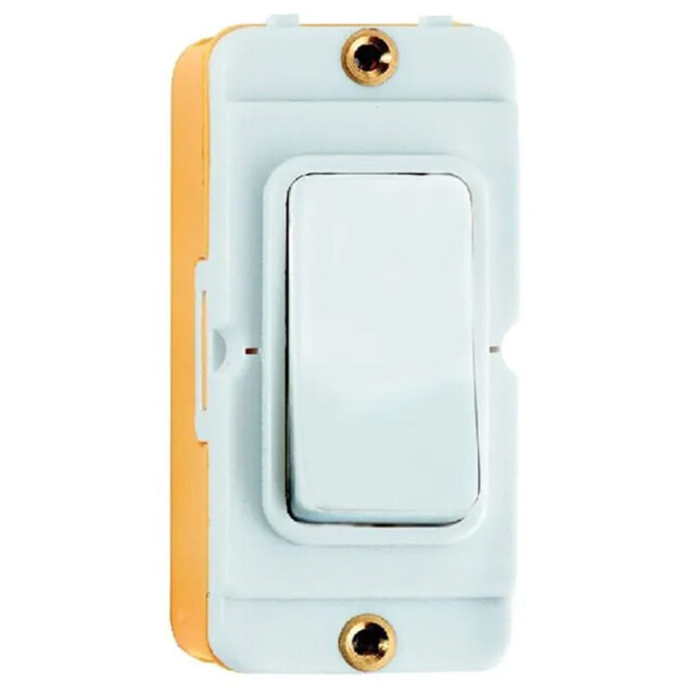 Hamilton Grid-it 2-way 10ax White Rocker Switch Insert - Ir21/10wh/wh ...