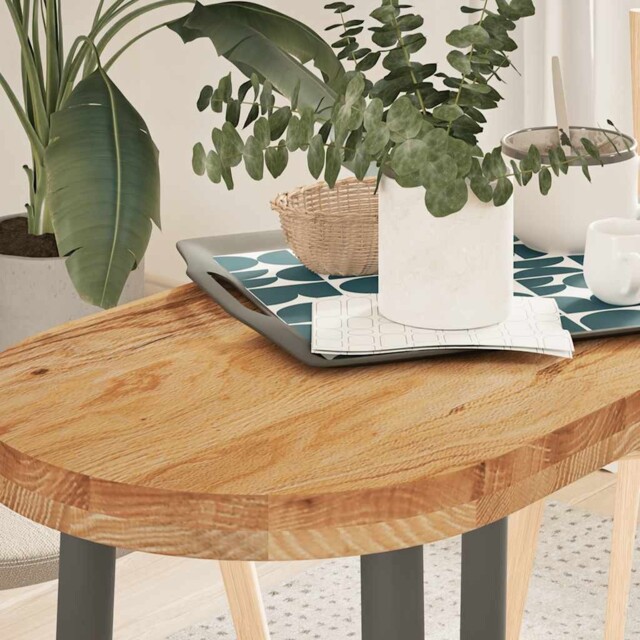 Table Top Replacement Board Diy Dining Table Top Solid Wood Oak Oval by ...