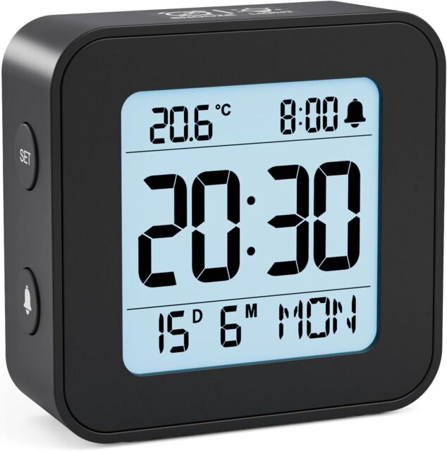 Battery-powered Digital Alarm Clock With Snooze, Backlight, by eBay ...