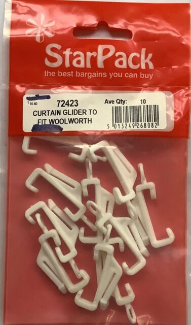 Star Pack 72423 Curtain Glides To Fit Woolworth Ave Oty 10 by eBay ...