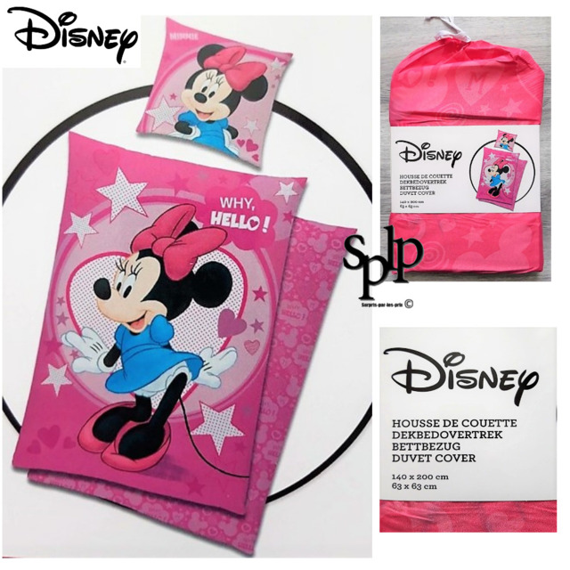 Minnie Disney Duvet Cover + Pillowcase + Bed Pouch Single Bed by eBay ...