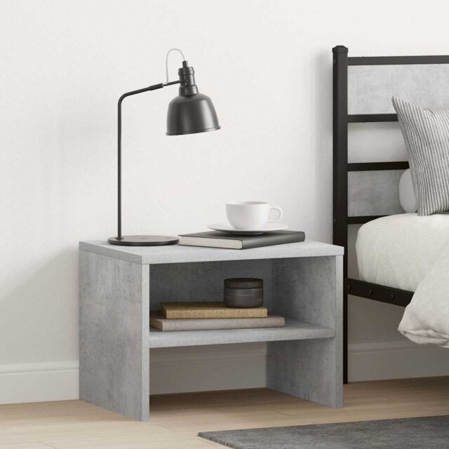 Bedside Cabinet Home Telephone Nightstand Bed Table Engineered Wood by ...