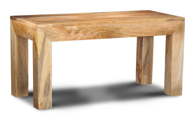 Solid Mango Wood Light Small 90cm Bench Indian Furniture by eBay ...