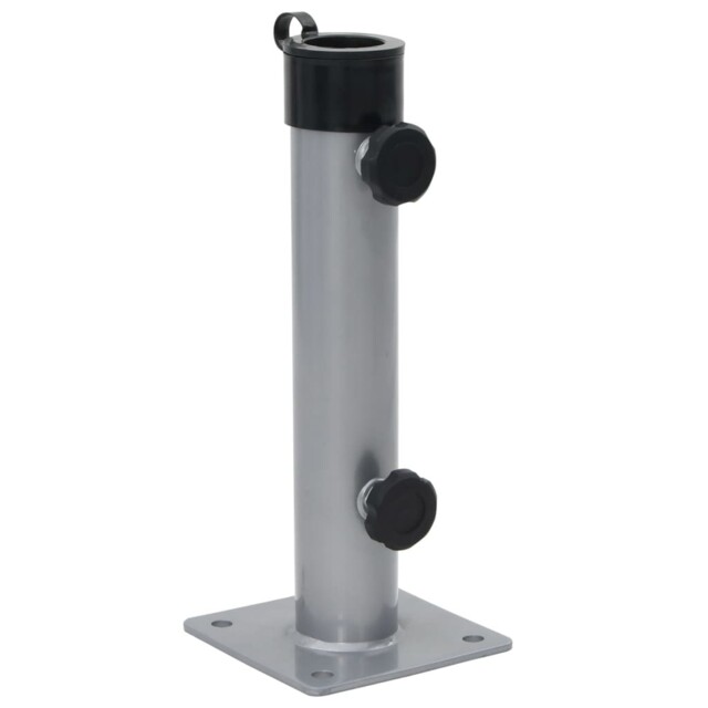 Parasol Base For Pole Outdoor Umbrella Base Holder Stand Matt Steel by ...