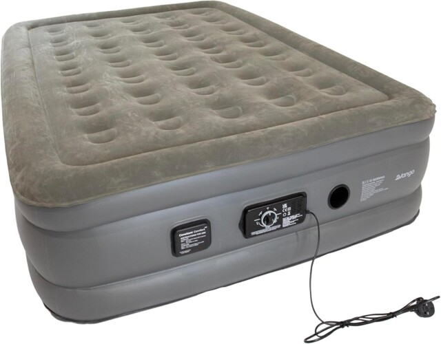 Vango Blissful Double Airbed With Built In Electric Pump, Automatic by ...