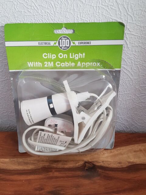 Pifco Multipurpose Clip On Light With 2m Cable Plug Fitted by eBay ...