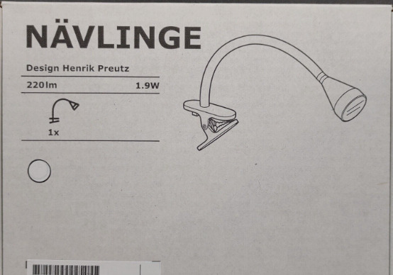 Nävlinge Led Clamp Spotlight Black Lamp Clip Lighting Adjustable by ...