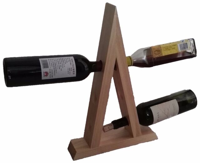 Rta Wine Rack Bottle Holder Floating Magic Holds 6 Bottles Fsc Pine by ...